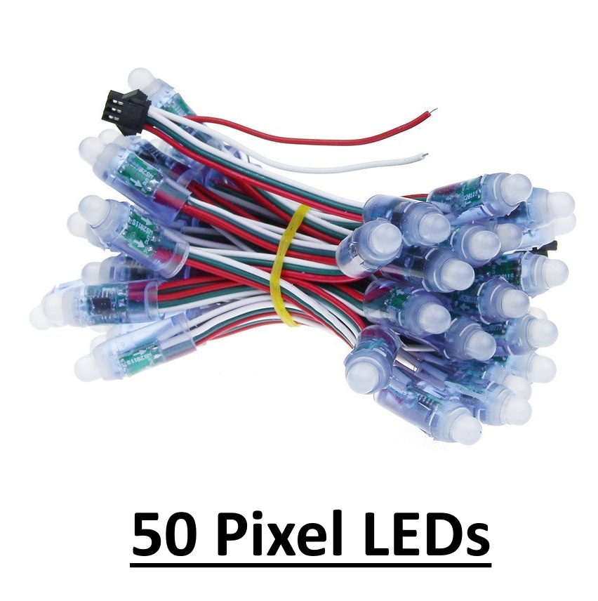 LED Pixel Light – RGB Digital LED String – WS2811 Waterproof String ...