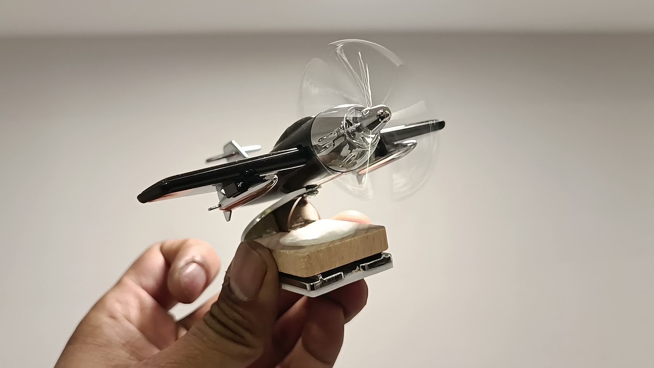 Silver Aircraft Car Decoration Plane Solar powered aeroplane car air ...