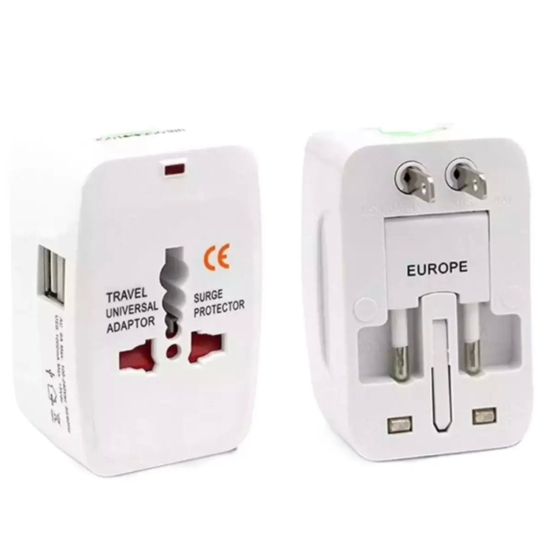 Universal Worldwide Travel Electric Plug Power Socket USB Adapter ...