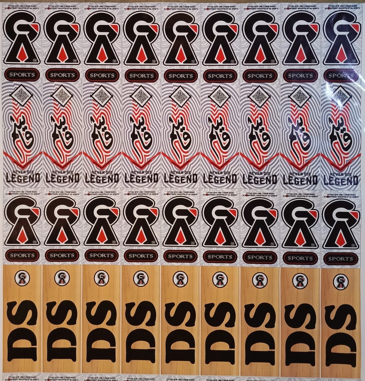 JD, SAKI, GERMAN Full Sticker & Half Sticker Complete 1 Set Front or ...