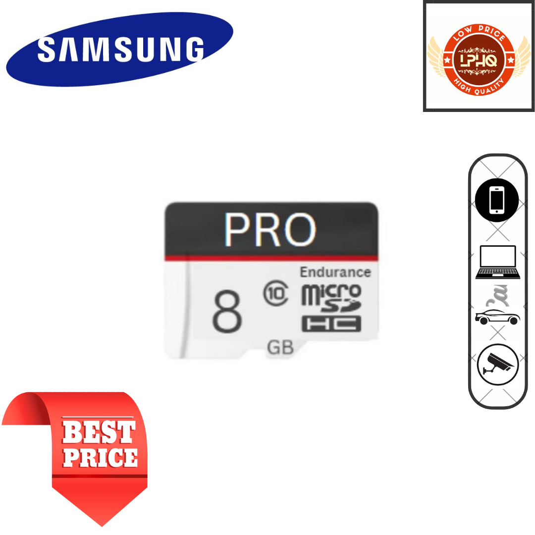 SAMSUNG PRO Memory card 8GB Micro SD Card High Quality Speed With [1 ...