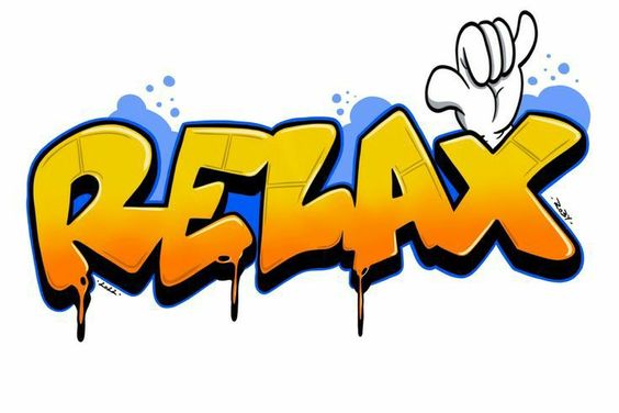 Relax Sticker - 3 inch x 2 Inch Sticker for Mobile sticker for Laptop ...