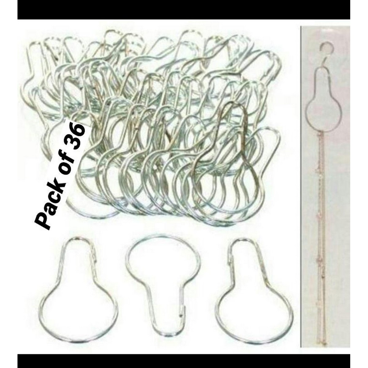 Shower Ring Curtain Ring Hanging Hooks for Sorting and Organizing ...