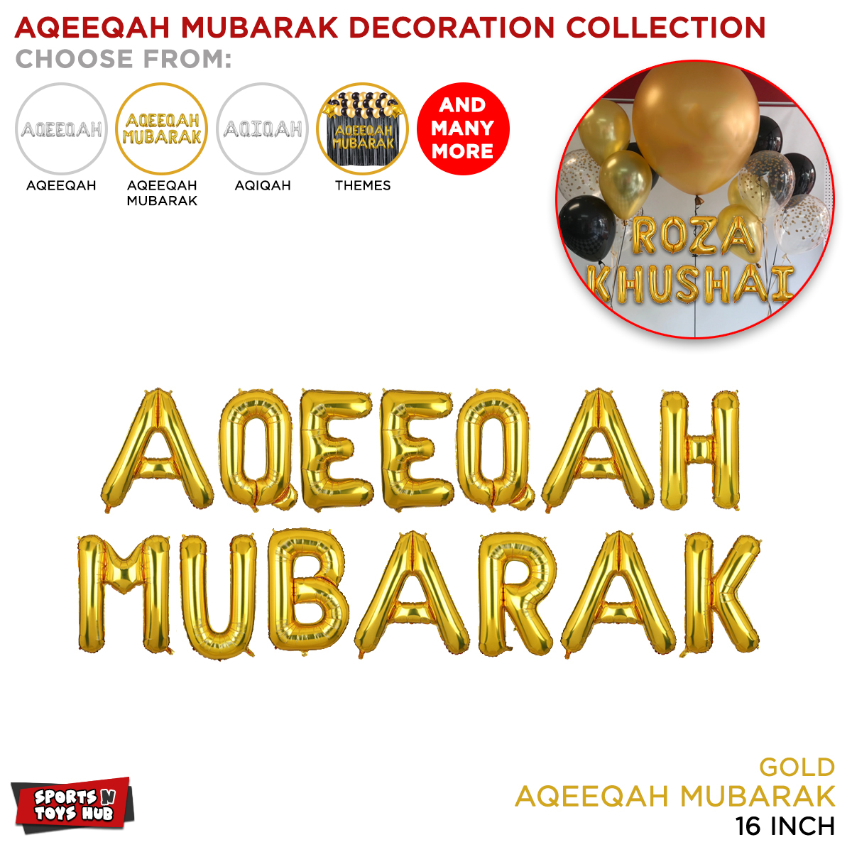 Aqeeqah Mubarak Decoration Collection, Decoration Supply, Ramazan Decor ...