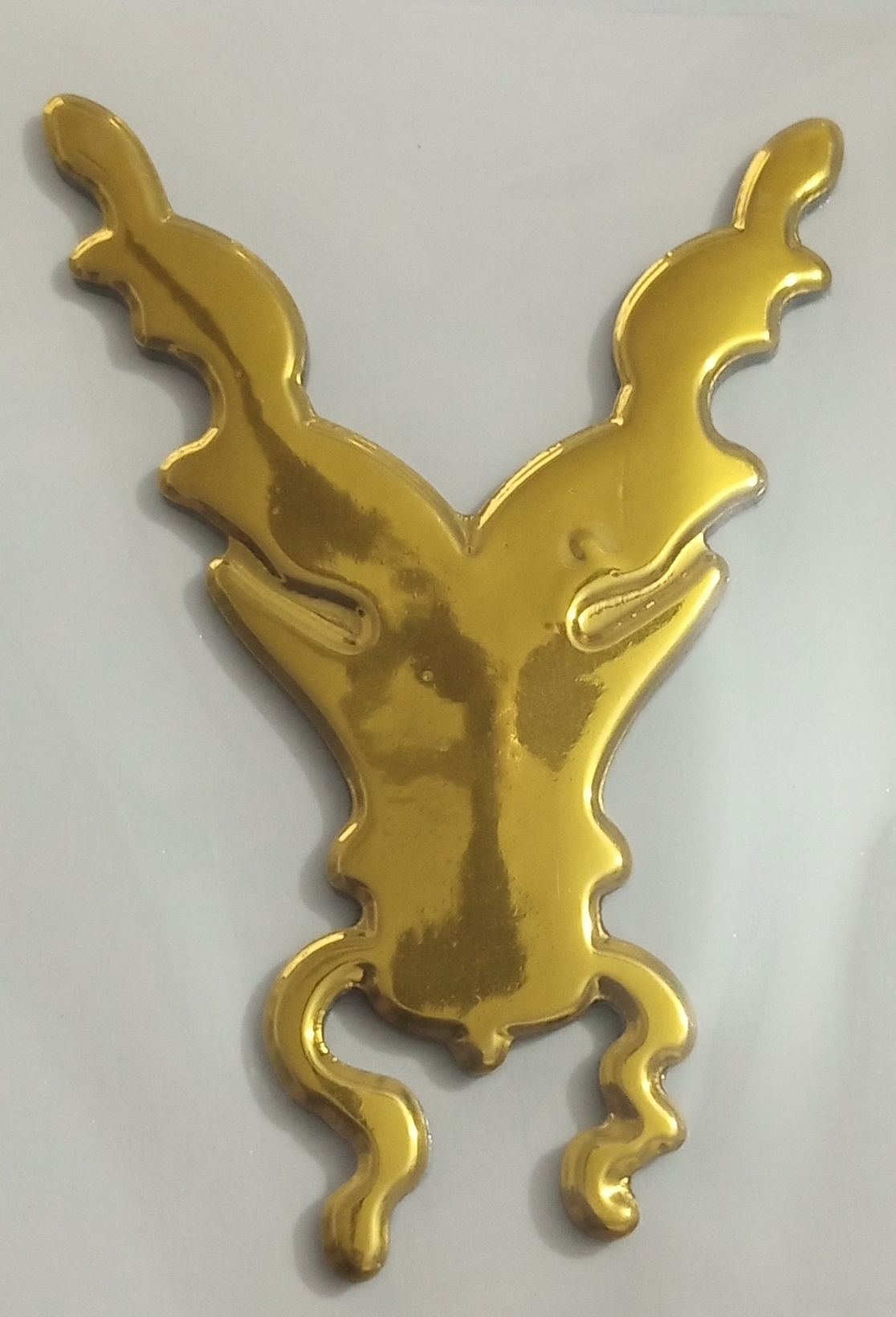 Markhor 3D Golden Sticker Used by Bike and Car 5 Piece | Daraz.pk