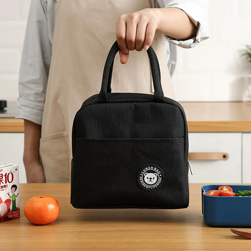 Portable Oxford Lunch Bags Fresh Cooler Pouch For Office Students ...