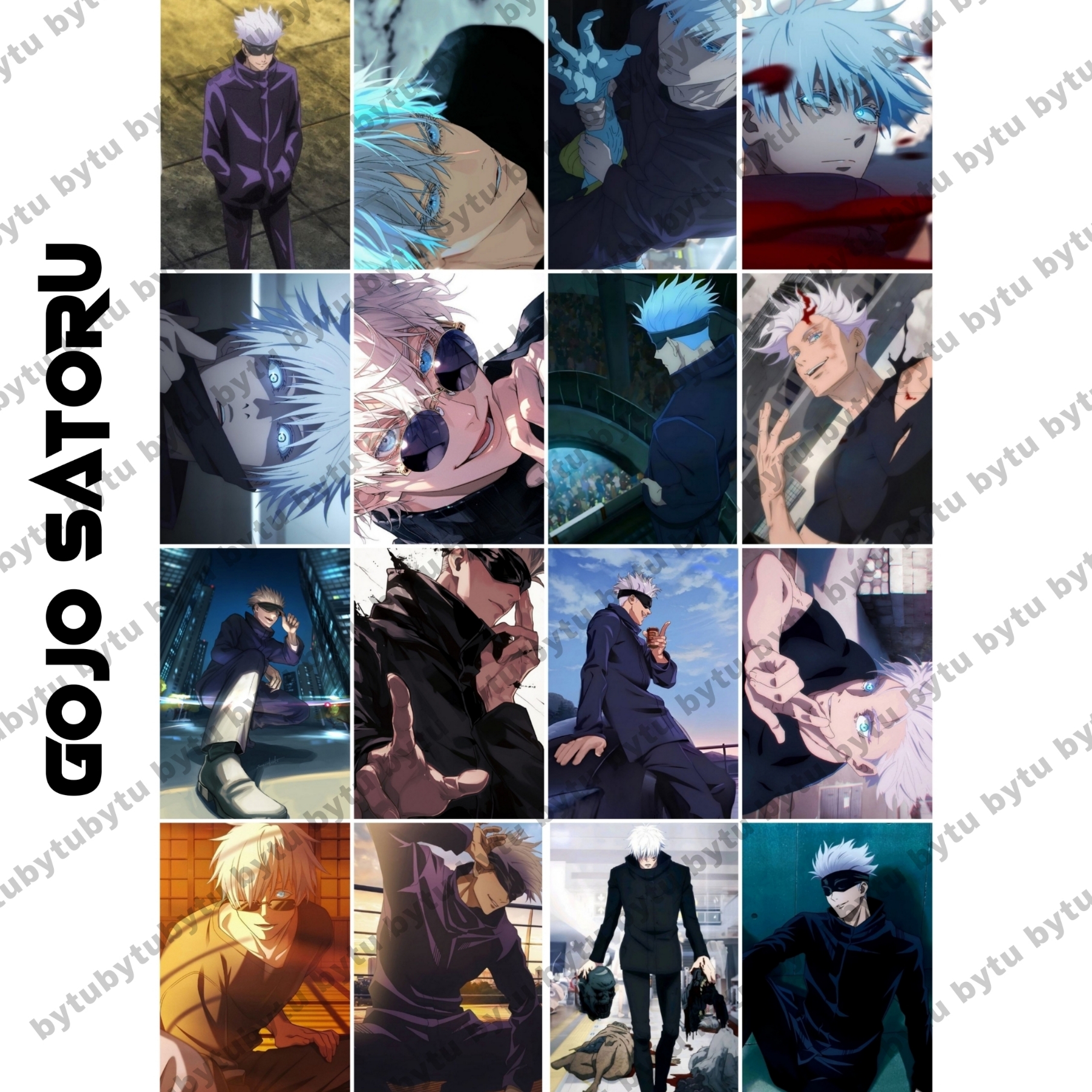 Gojo Satoru Jujutsu Kaisen Stickers UNCUT for Phone Cover Laptop ...
