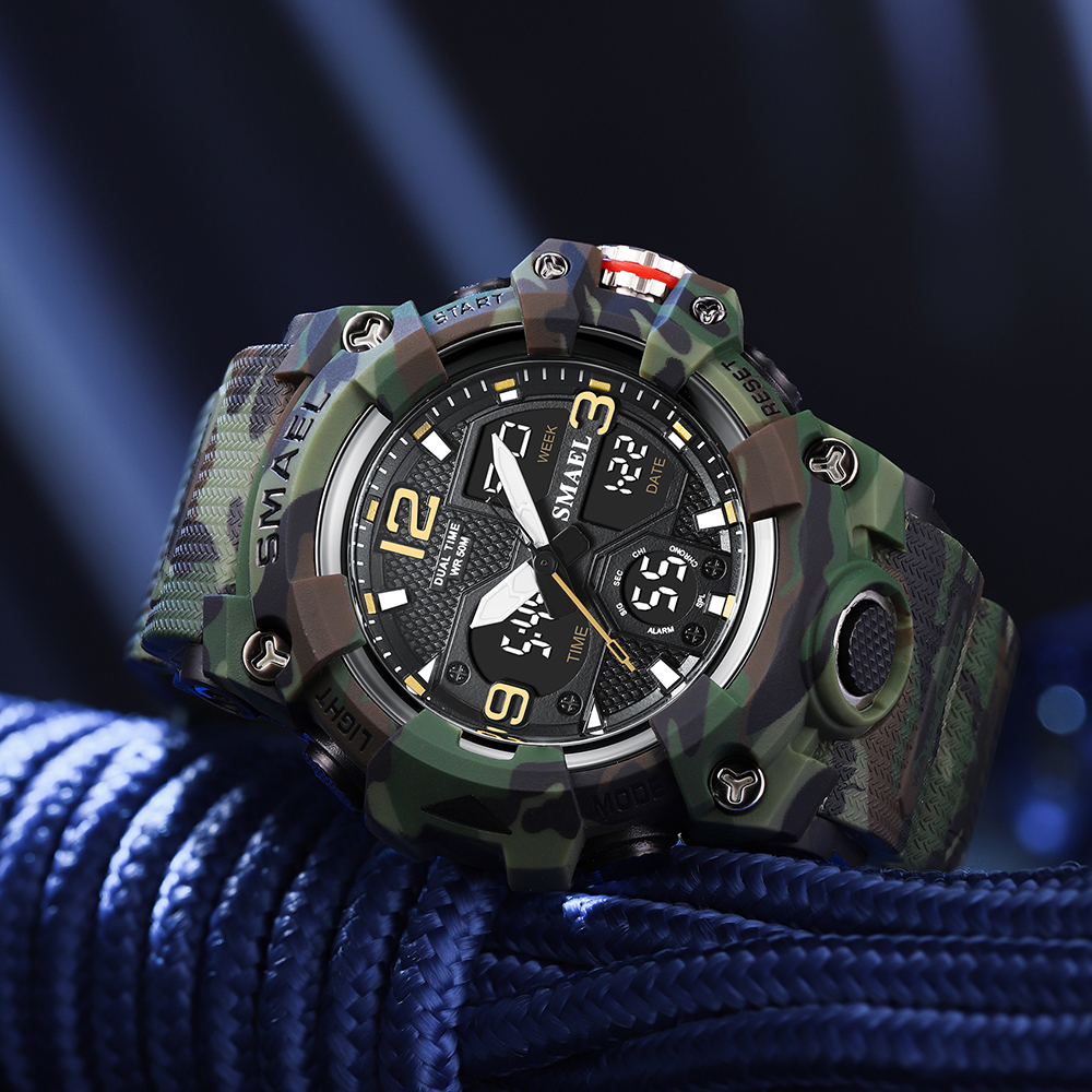 New Camouflage Military Watch Outdoor Sport Watches For Men Waterproof ...