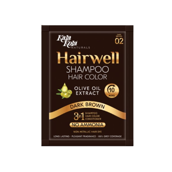 Kala Kola Hairwell Color Shampoo (Black) Sachet | Daraz.pk