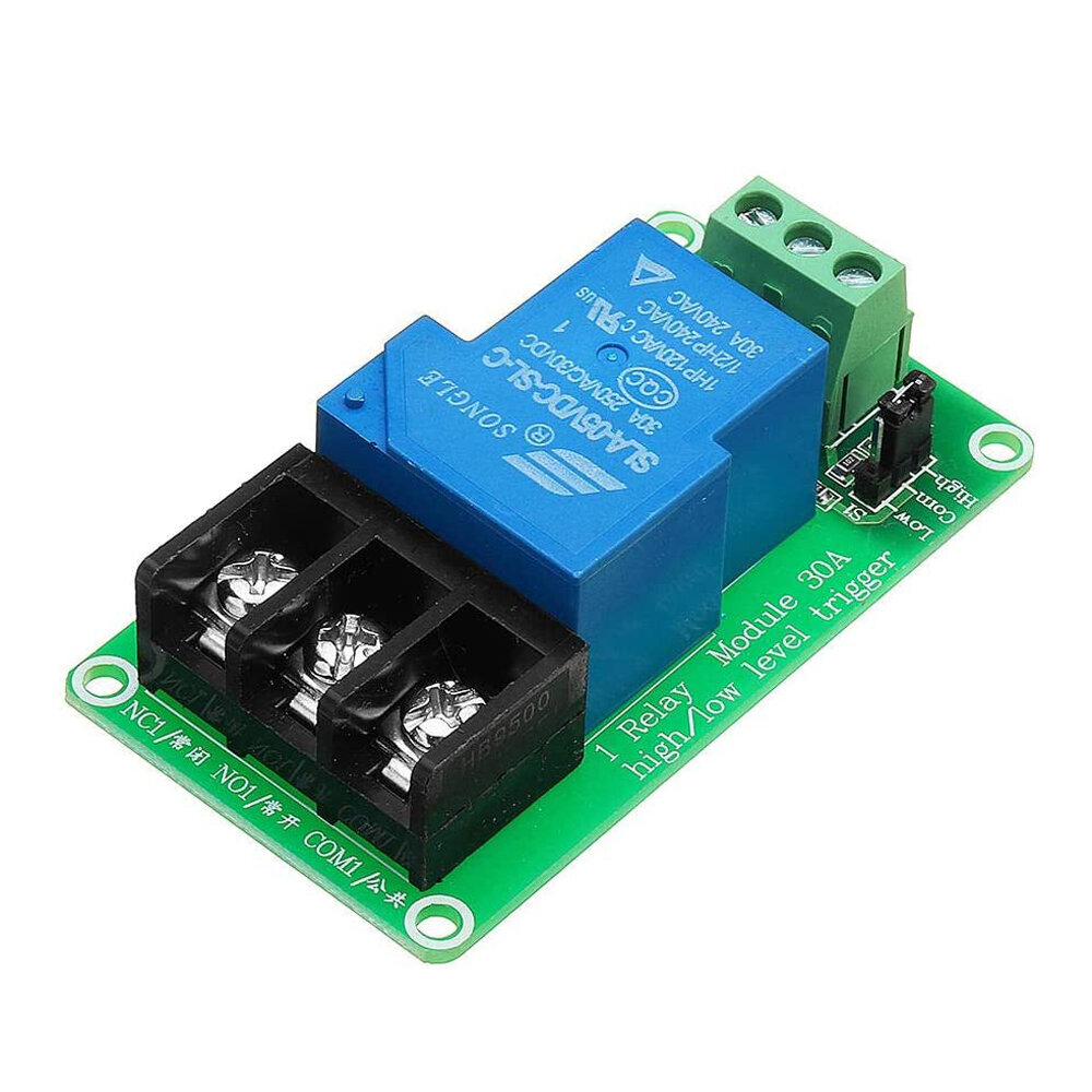 5V 1-channel 30A relay module high and low trigger | Daraz.pk
