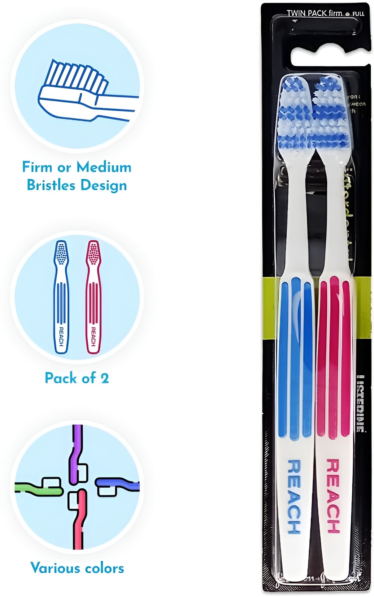 Reach Twin Pack Toothbrush Original | Daraz.pk
