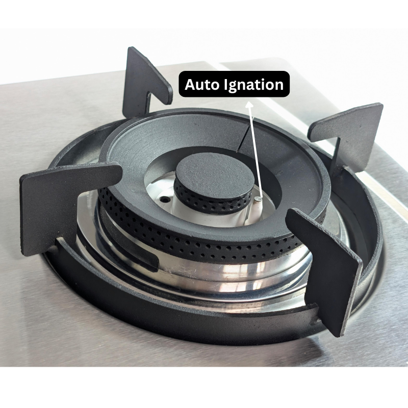 Cheftech Automatic Gas Stove Imported Anti Print Stainless Steel with ...