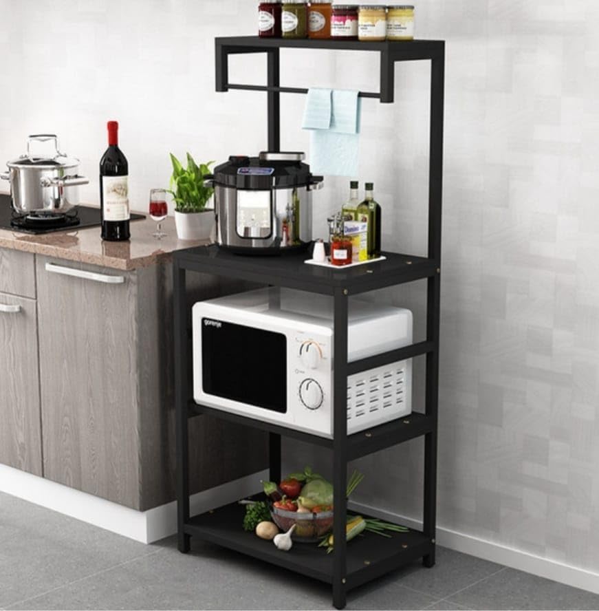 Storage Shelf,Microwave Stand,Kitchen Storage Rack, Large Capacity ...