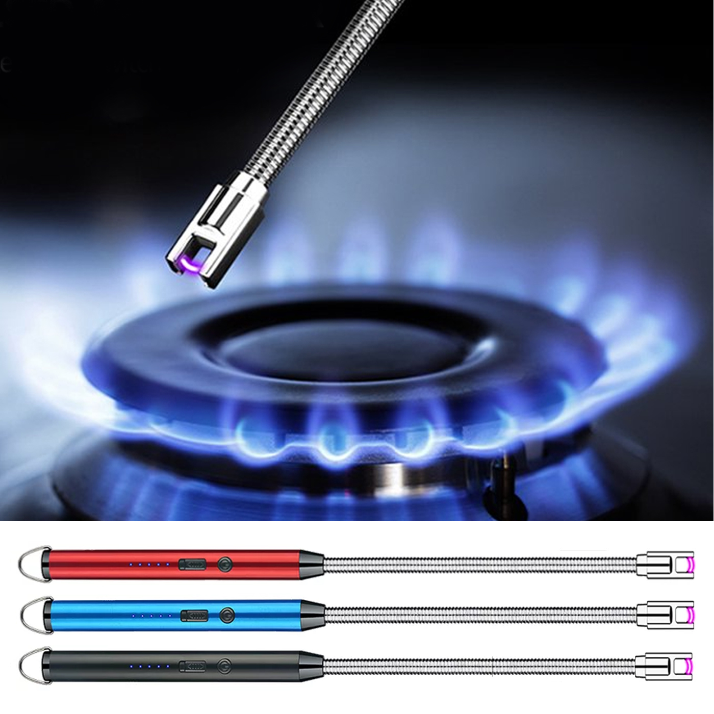 Rechargeable Electric USB Charging Bbq Lighter Arc Bbq Igniter Pulsed ...