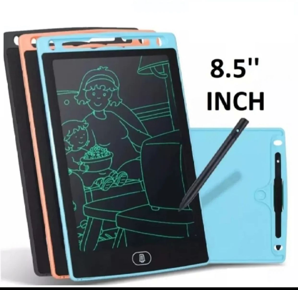 LCD Writing Tablet Electronic Slate E-writer Digital Memo Pad Erasable ...