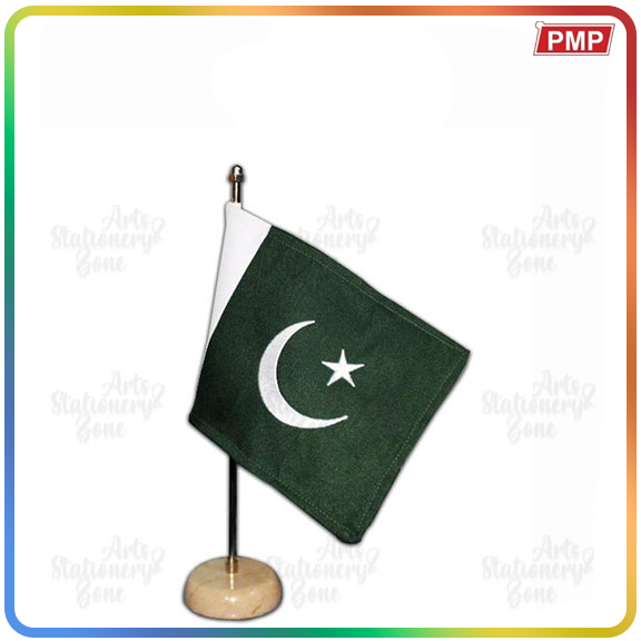 VIP Pakistan Table Flag Stand with Marble Base & Metal Hanger table ...