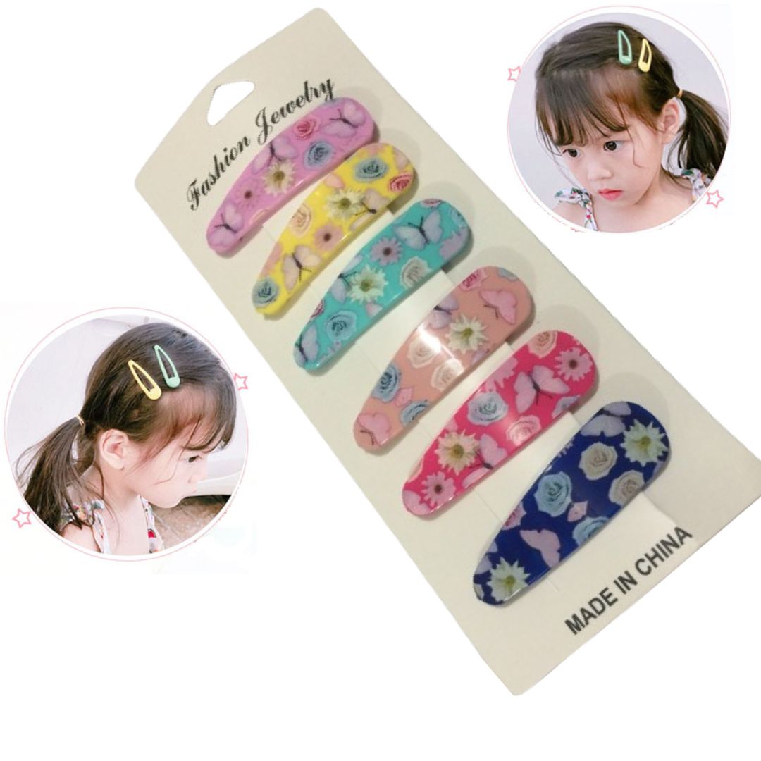 Girls Hair Pins Barrettes Click Clips Fancy Hair Wears | Daraz.pk