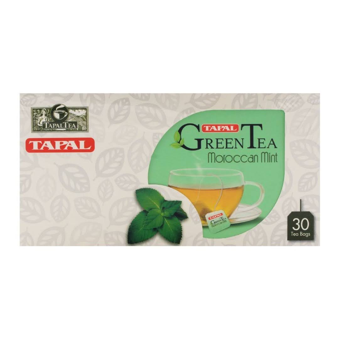 Tapaal Green Tea Bags Moroccan Mint Flavor (30 Pcs) - Iced & Hot ...
