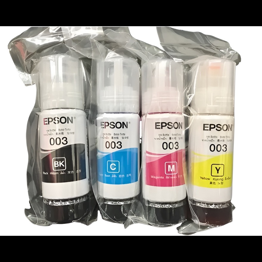 Epson 003 Original Ink Bottle ( Black / Cyan / Yellow / Magenta ...