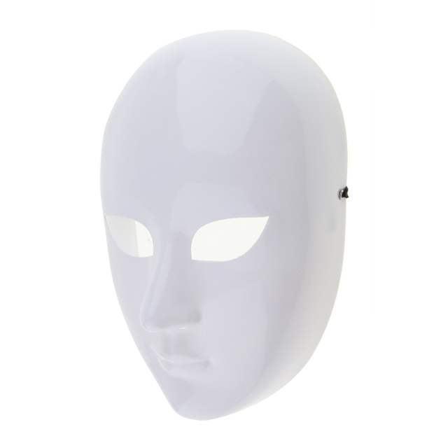 Plain White Blank Decorating Craft Full Face Masquerade Mask Custome ...