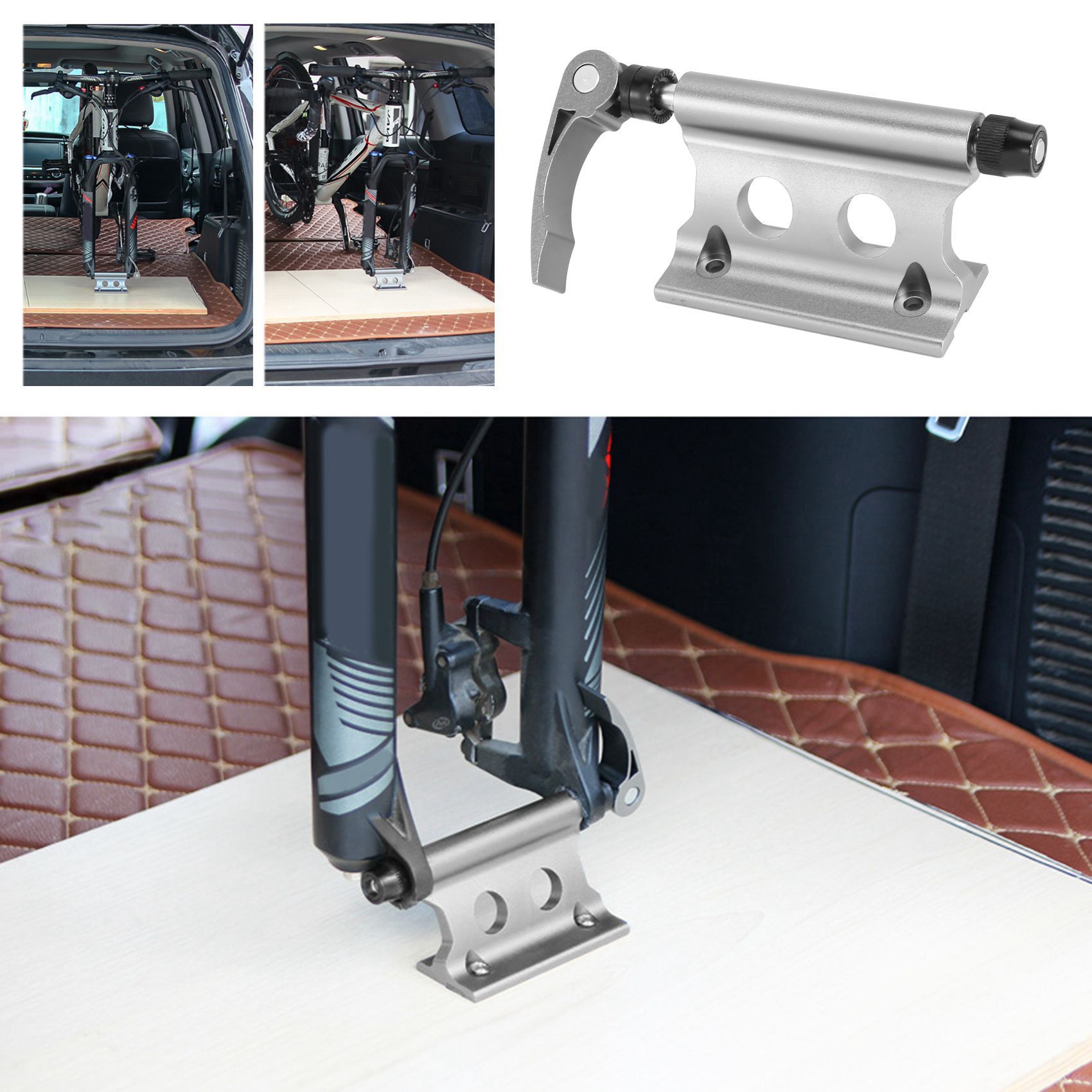 Bike Fork Mount Bicycle Truck Bed Roof Bike Rack Bike Fork Mount Block ...