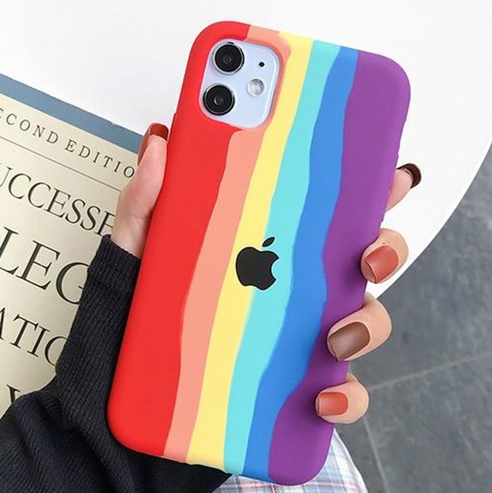 Official RAINBOW Colorful Covers Cases For iPhone 11 (6.1) | Daraz.pk
