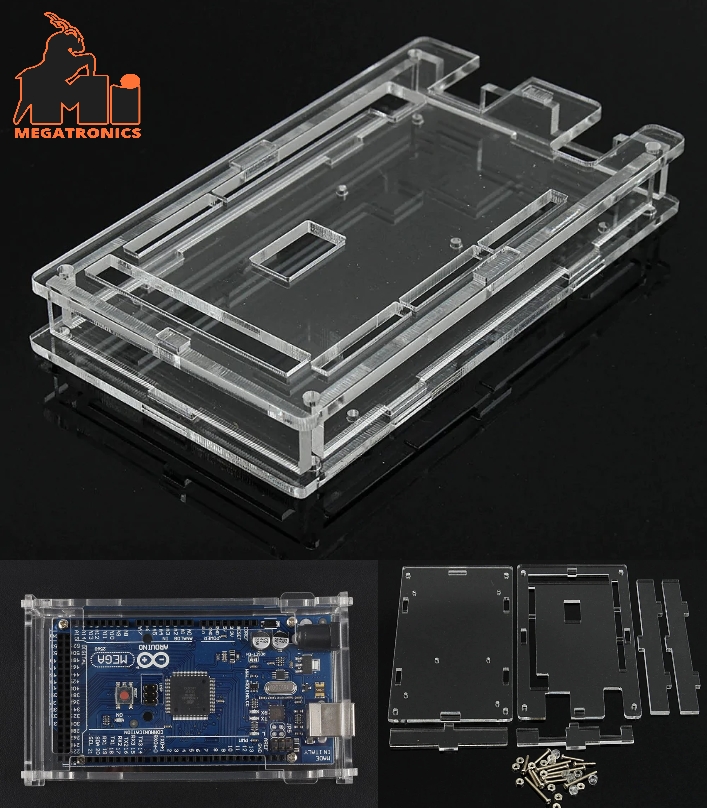 arduino Mega2560 Case Enclosure box Transparent Acrylic protection ...