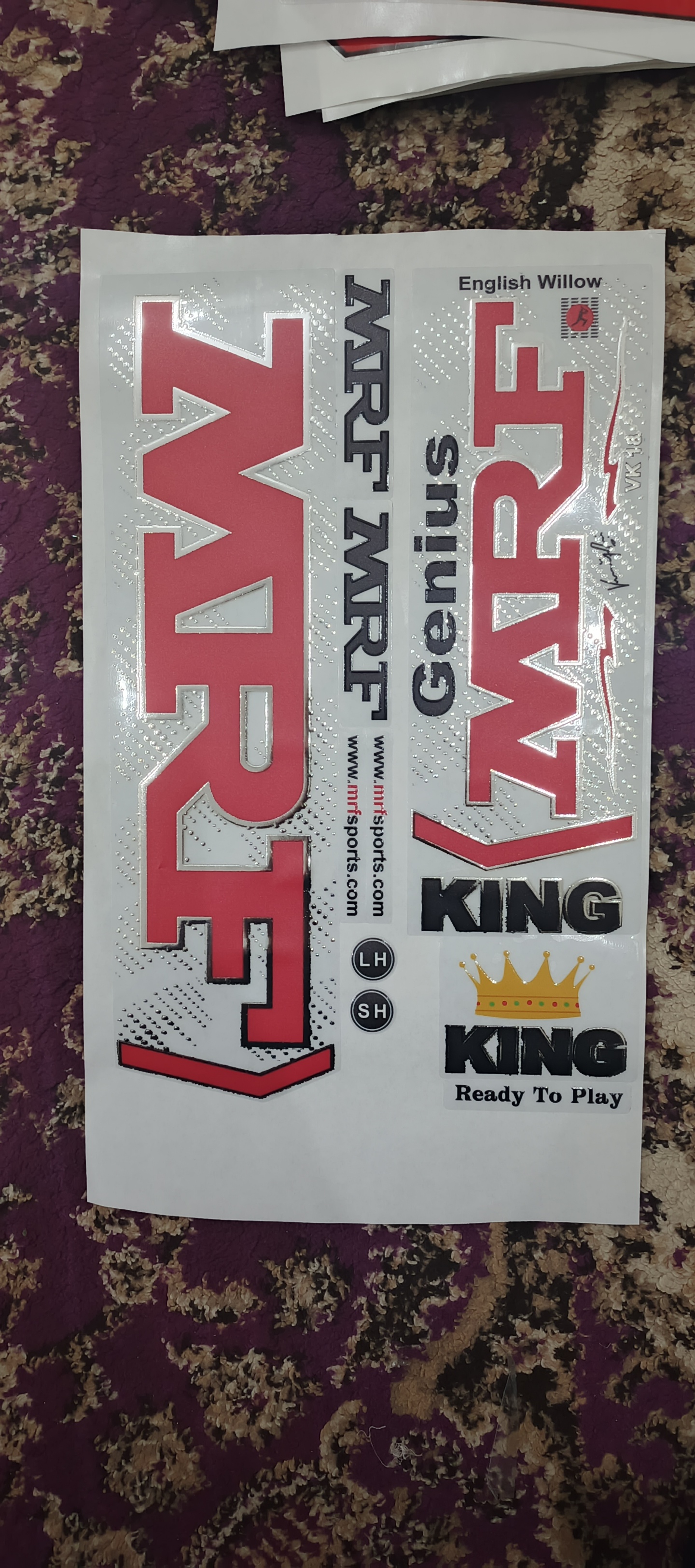 MRF GENIUS {KING EDITION 2024} FULLY 3D EMBOSSED DIGITAL MACHINE AND ...