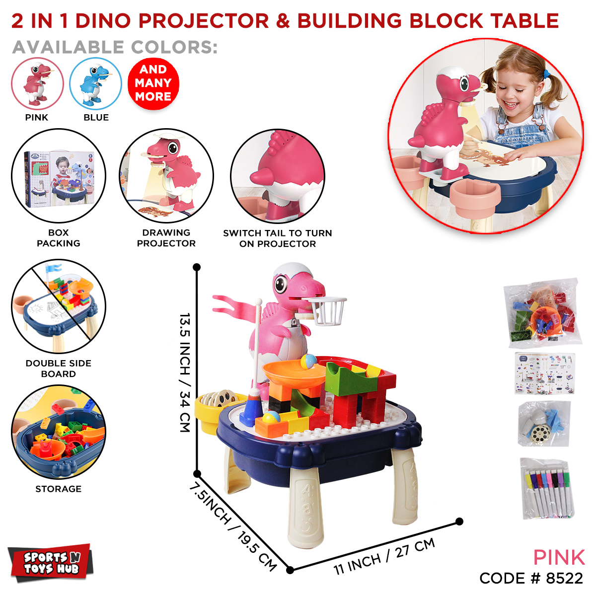 Drawing Projector Table Toy Projection Machine Electric Dinosaur Small ...