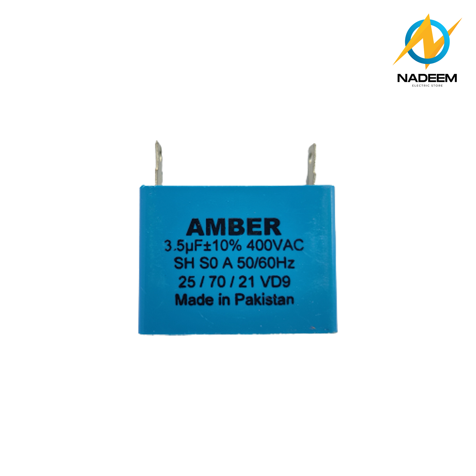 Capacitor Pack Of 2 AMBER Capacitor 3.5 UF For Fans and Motors Fast ...