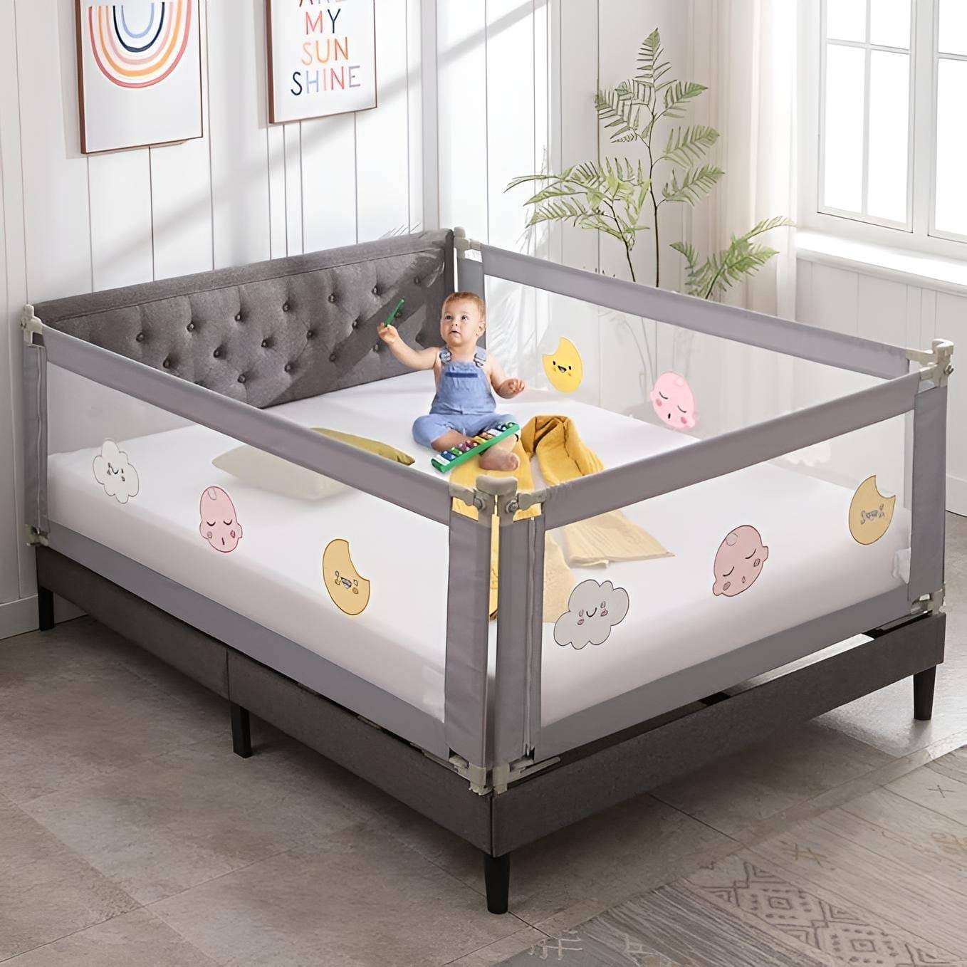 "Ultimate Baby Safety: Adjustable Bed Rail for Secure Sleep! " - 1 ...