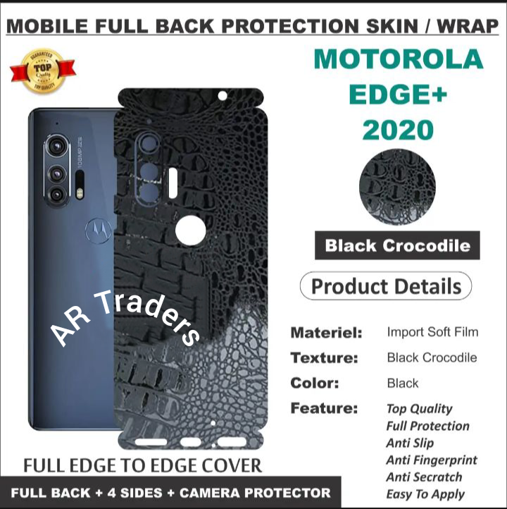 MOTOROLA EDGE PLUS 2020 FULL BACK 360 premium Protection Skin Wrap full ...