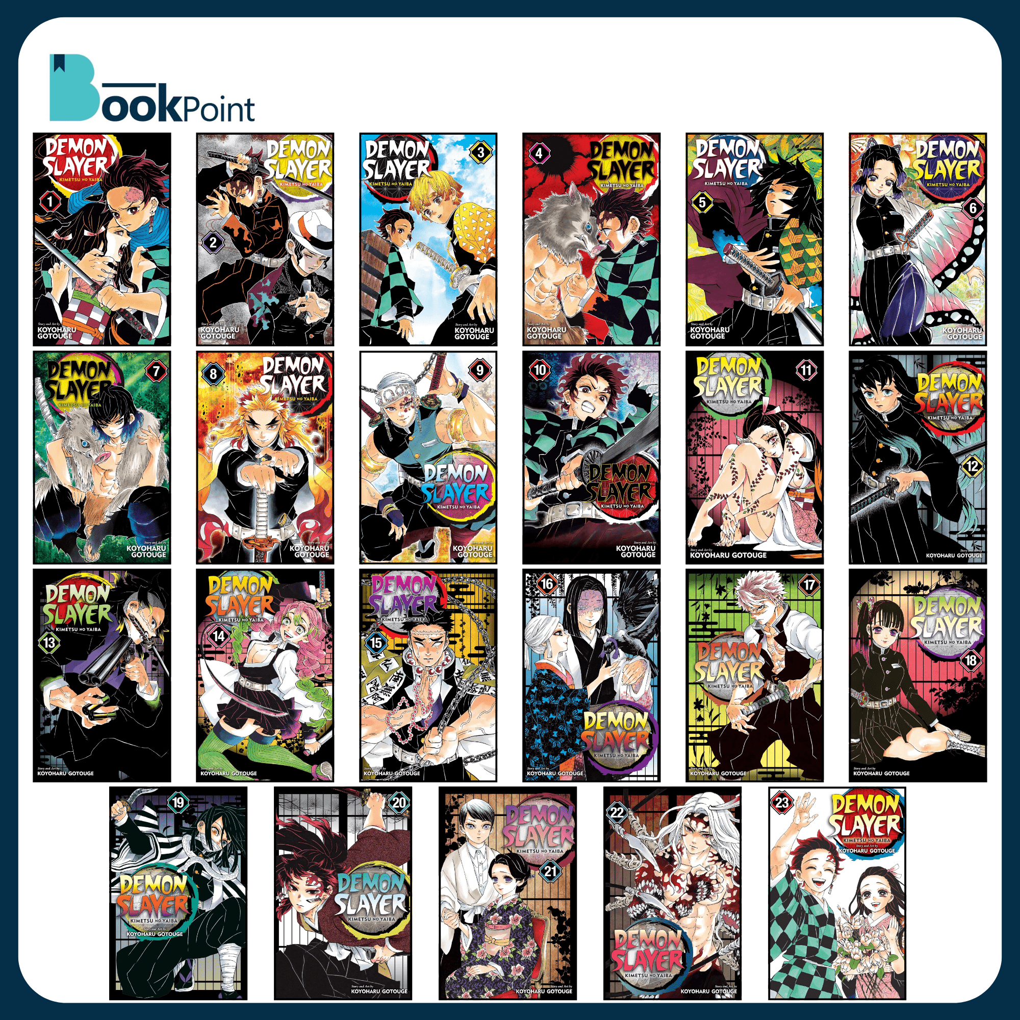 Demon Slayer Kimetsu no Yaiba Collection Set: Includes volumes 1-23 by ...