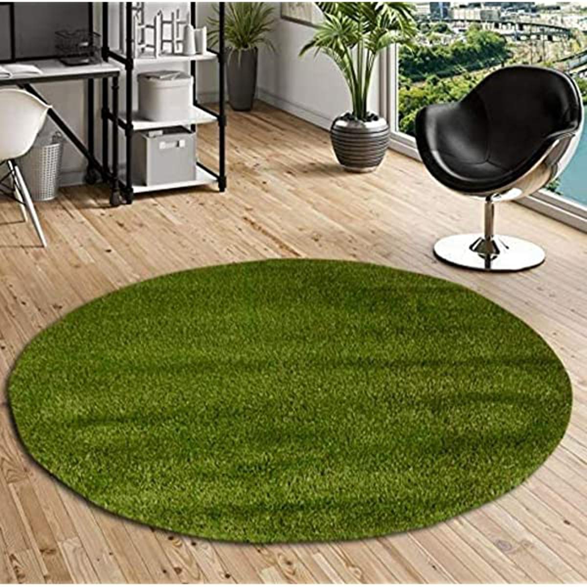 Round Artificial Grass, Grass Mat, Grass Carpet. 5ft x 5ft | Daraz.pk