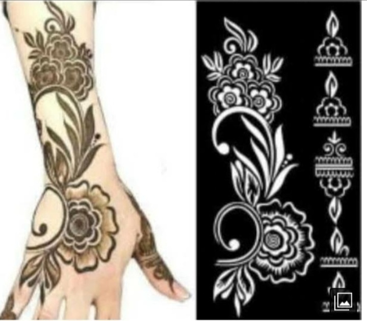 Mehndi stickers / Mehndi designs / Mehndi papers / Mehndi Stencils (1 ...