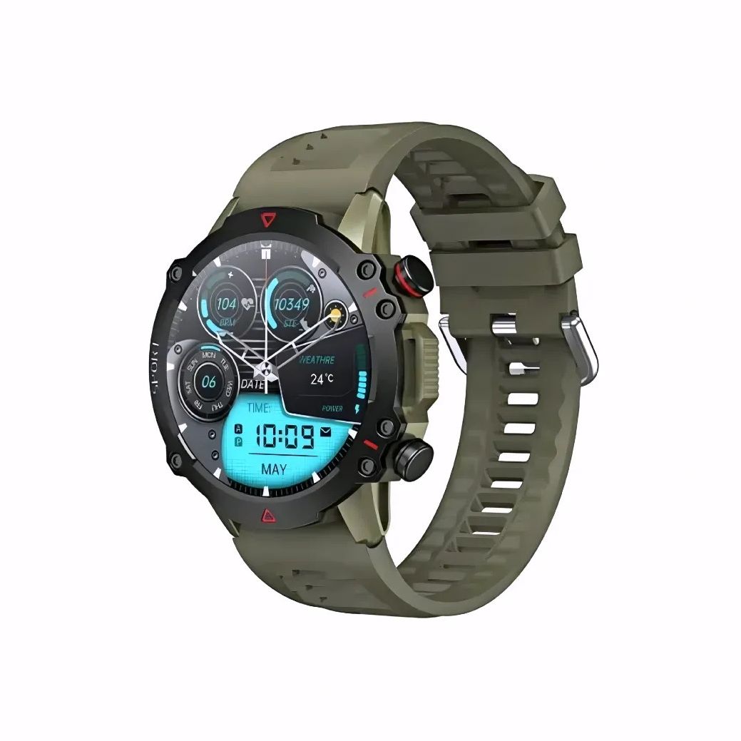 TF10 Pro Smart Watch - Round Dial, AMOLED Display, Bluetooth Calling ...