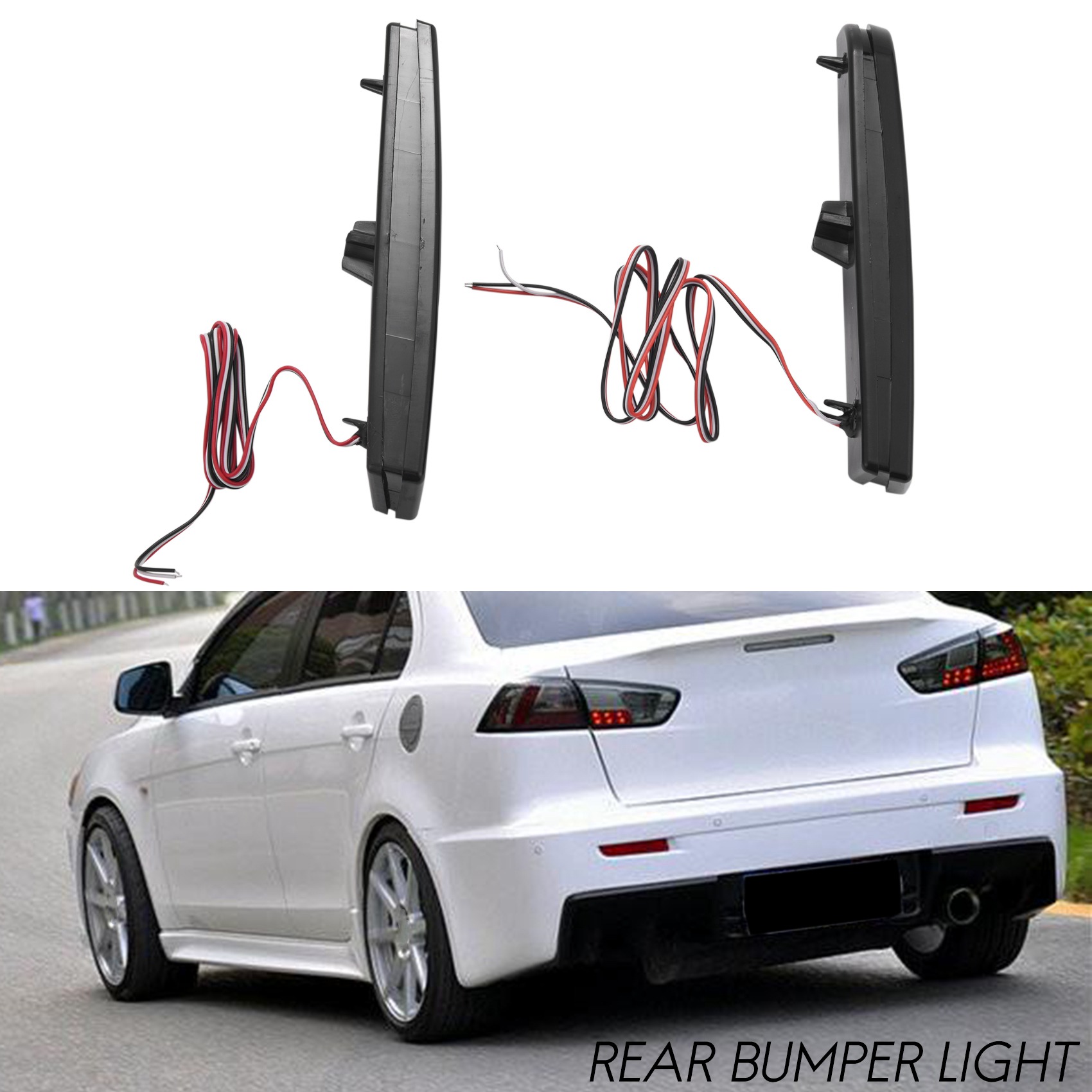 Rear bumper -2* brake -Black | Daraz.pk