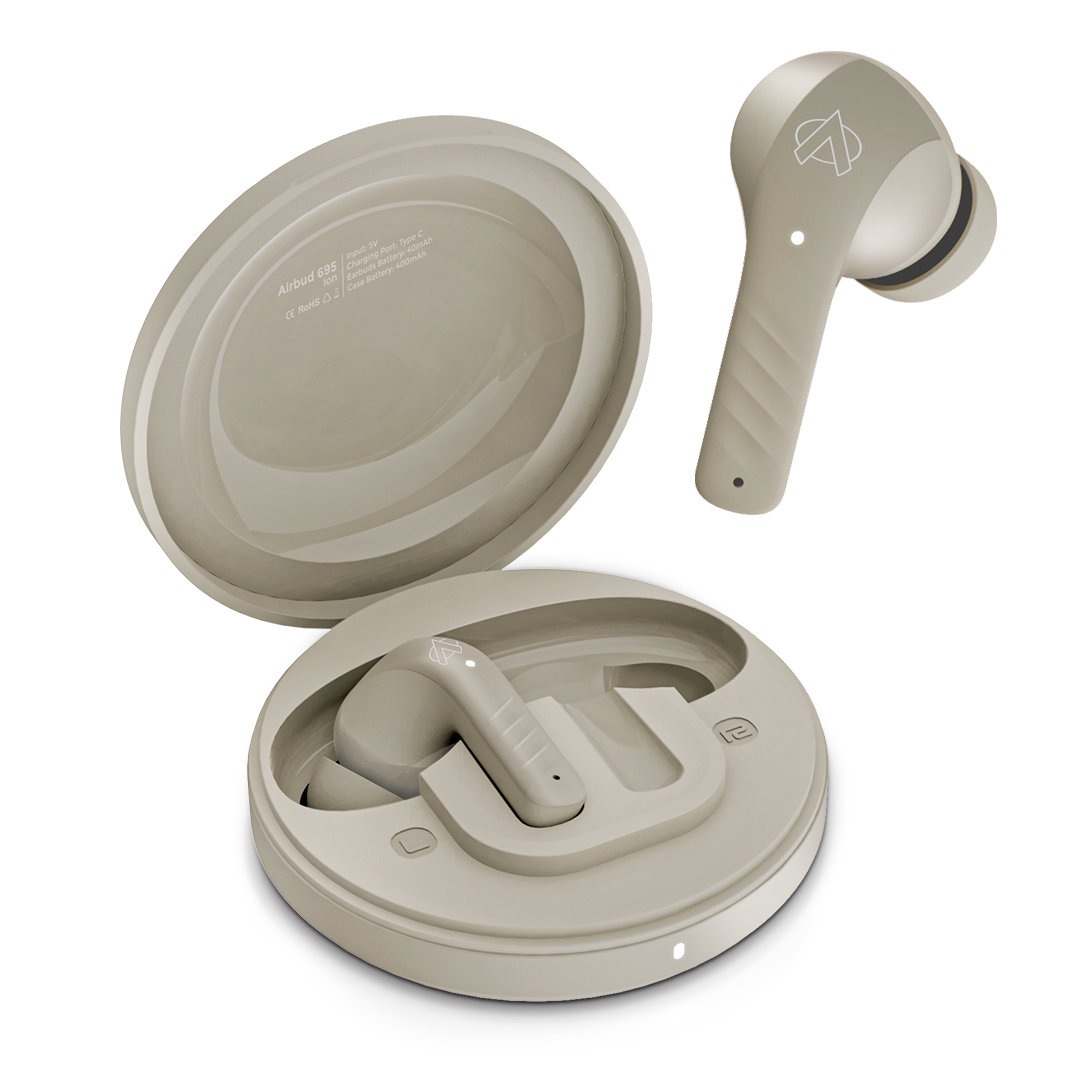 Audionic® Airbud 695 ION Quad Mic, ENC Wireless Earbuds, Gaming mode ...