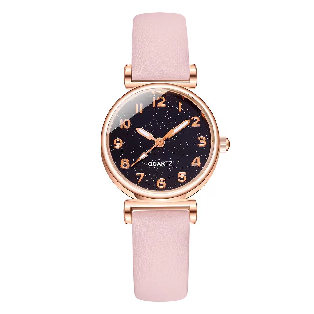 Customized 2pcs Women's Business Watch and Bracelet Stylish Leather ...