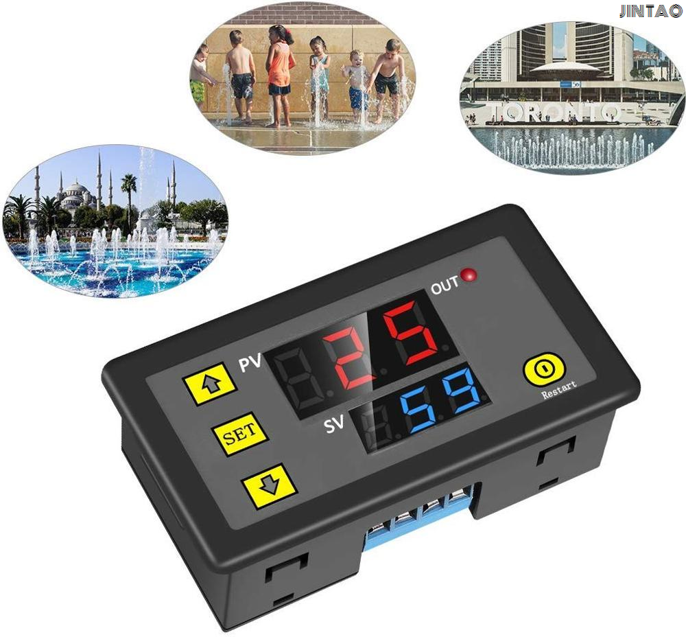 2022 Timer Relay DC 12V 20A Programmable Digital Time Cycle Delay ...