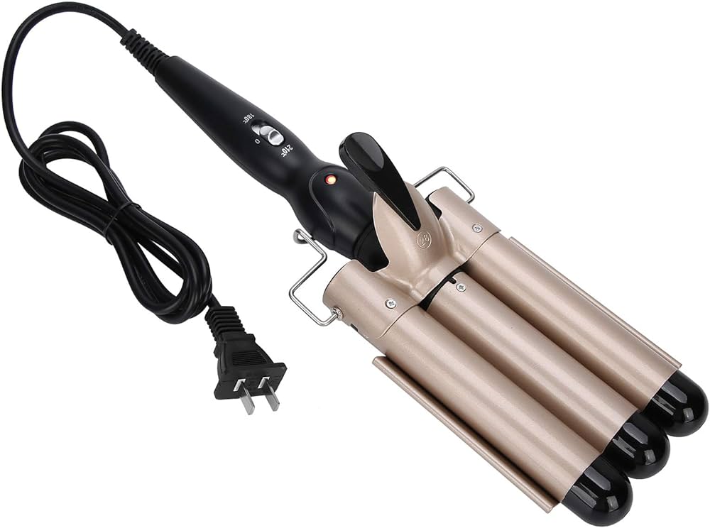 Hair Curler, 3 Barrel Curling Iron, Waver Curler, Two Gear Temperature ...