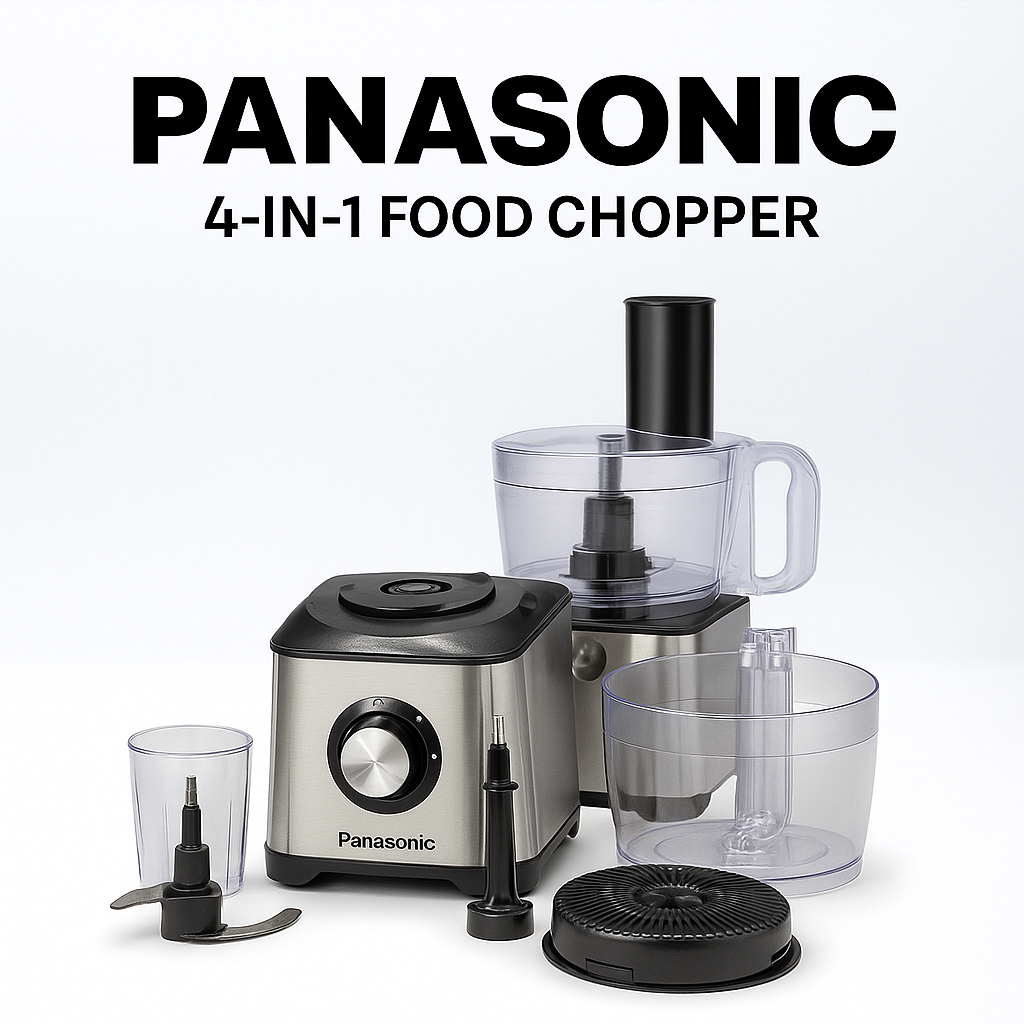 Panasonic 4-in-1 Food Chopper & Processor – Powerful Multi-Function ...