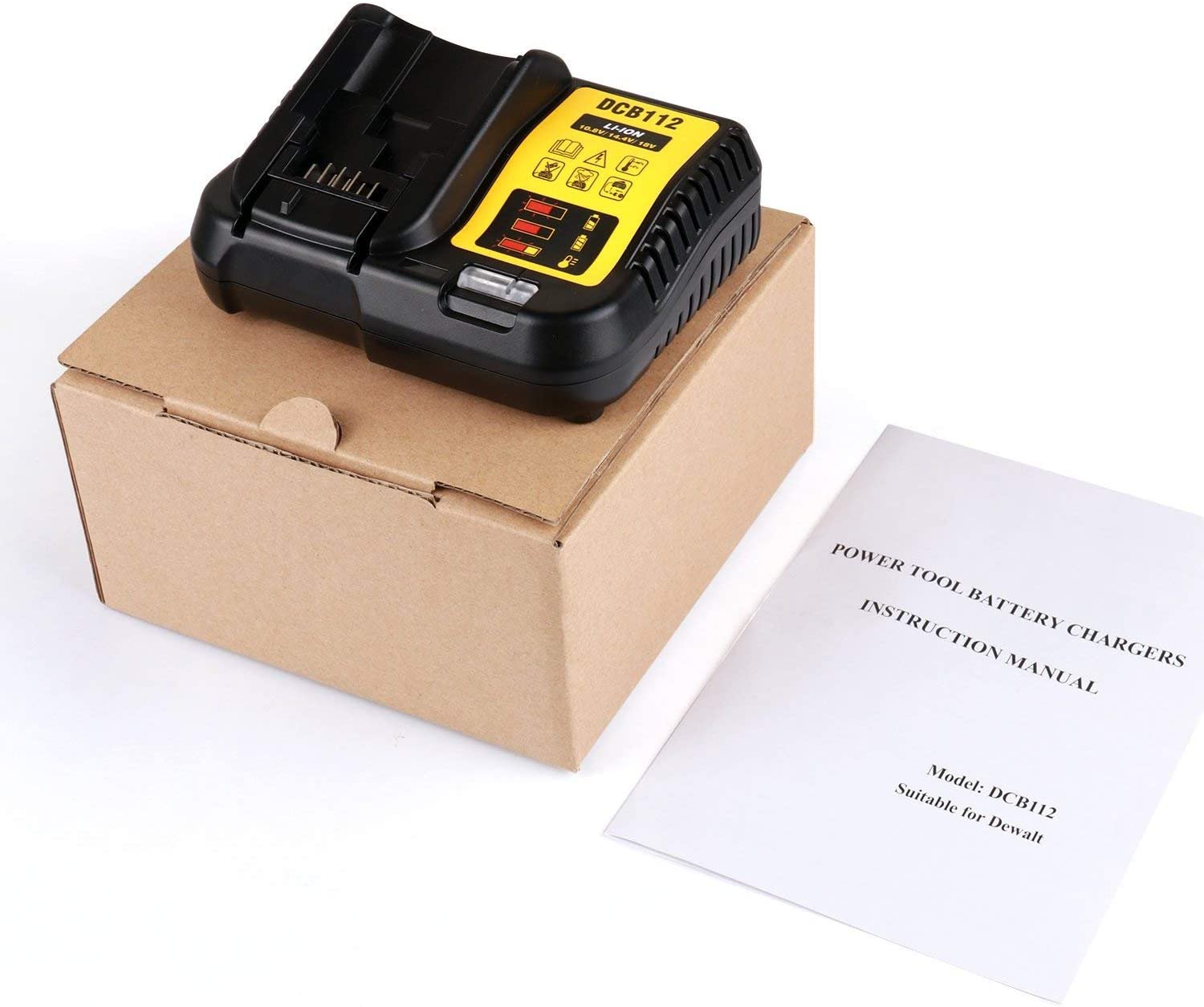 STZ Dewalt DCB112 12-Volt and 20-Volt MAX Lithium-Ion Battery Charger ...