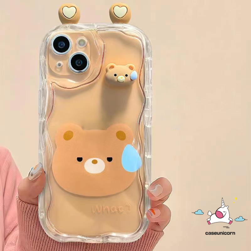 Sweet Cute Cartoon 3D Doll Rabbit Bear Frog Phone Case Compatible for ...