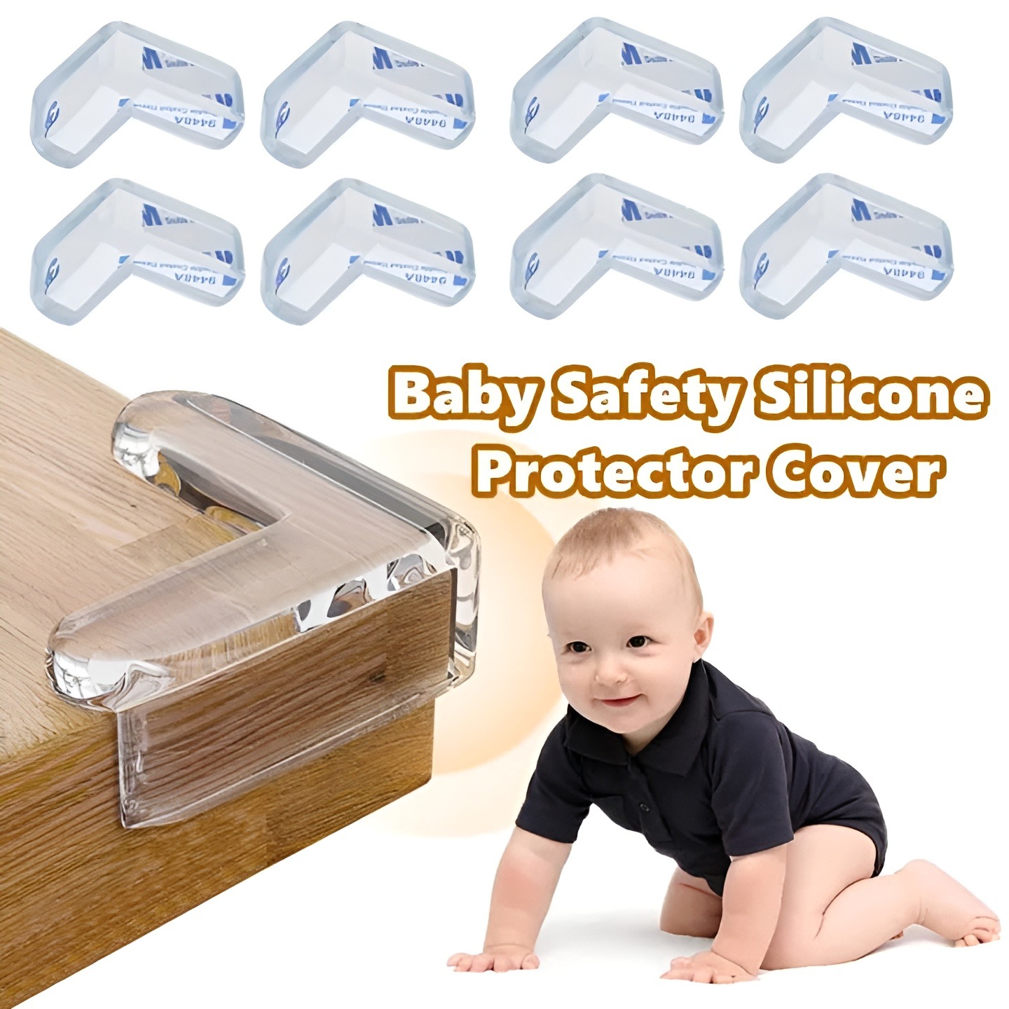 Baby Safety Essential - Silicone Corner Guards for Childproofing Tables ...