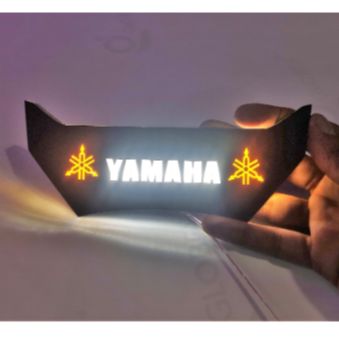 Yamaha Monogram LED White RED Logo 3D Slim Design For All Ybr Yamaha ...