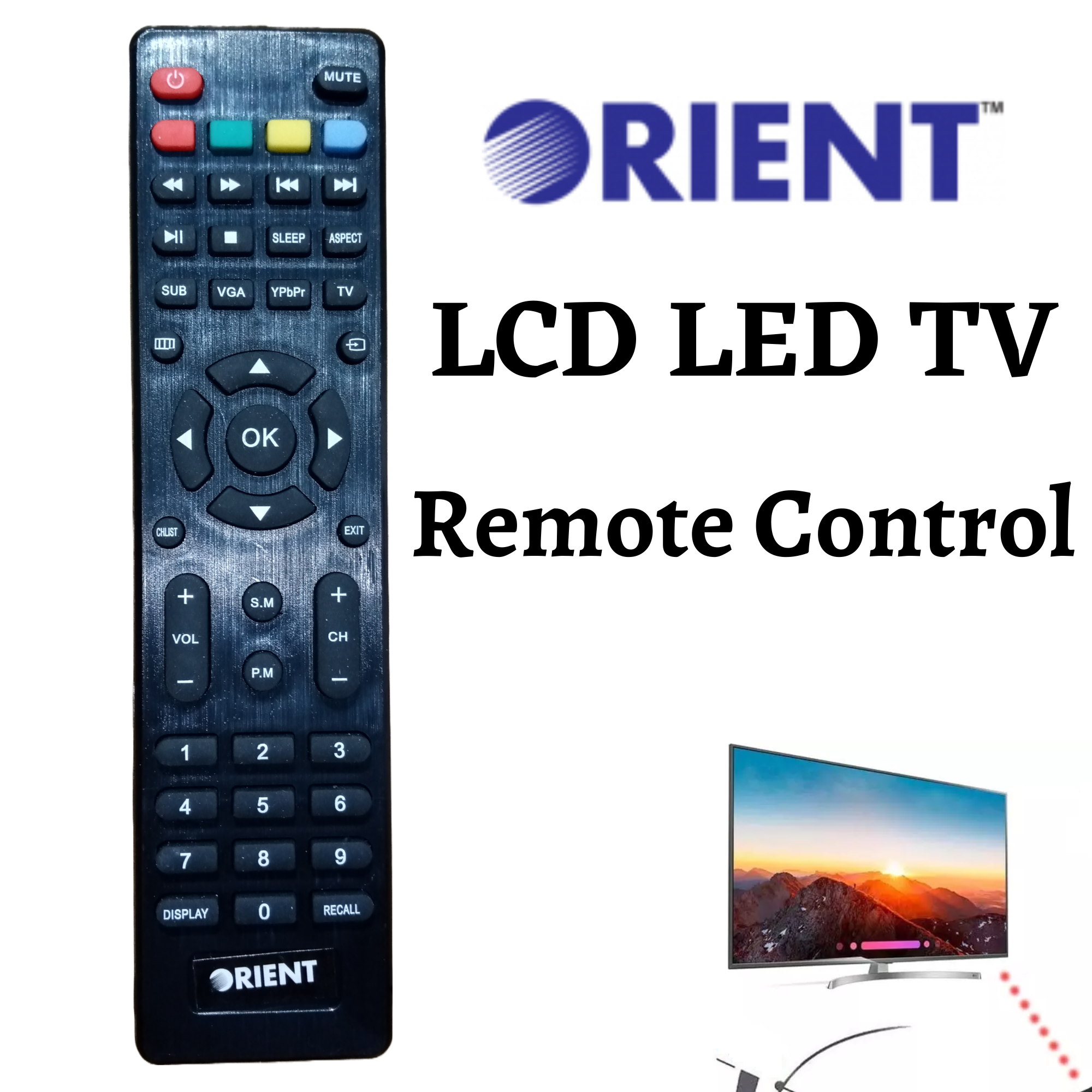 ORIENT Remote Control for LED LCD TV Orient Remote | Daraz.pk