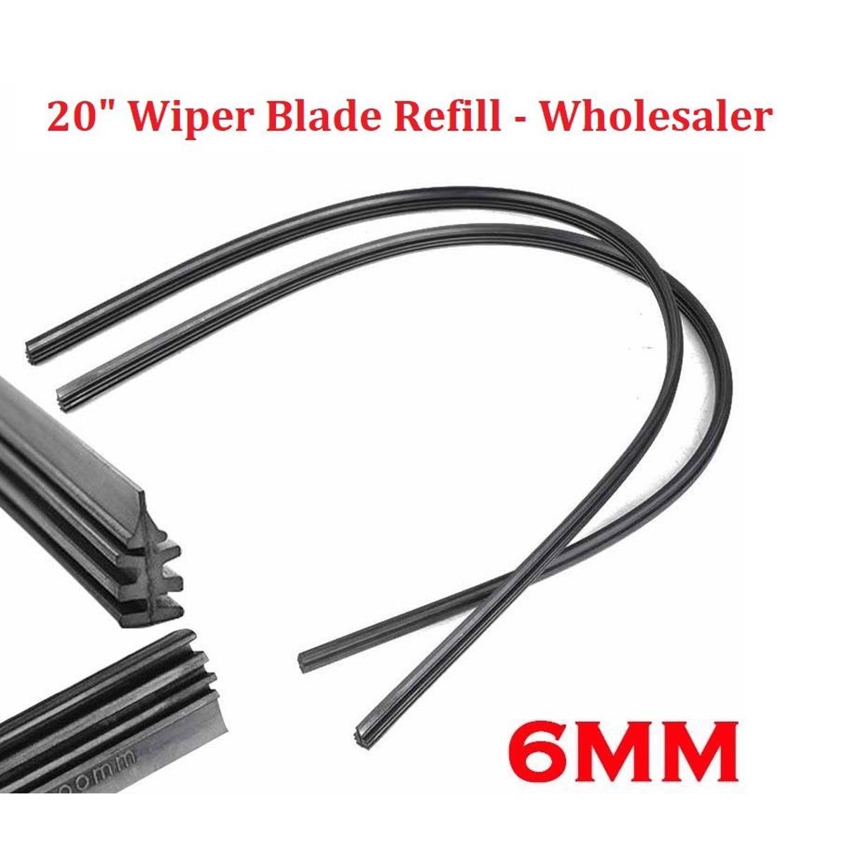 Car Wiper Replacement Rubber 20 Inch Universal 2 Pcs | Daraz.pk