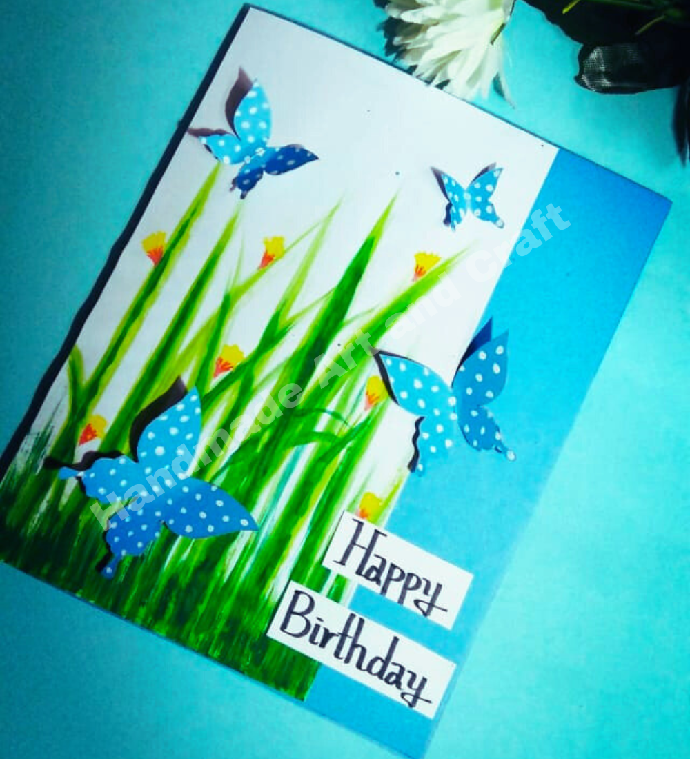 Handmade Butterfly Birthday Card | Unique Handmade Happy Birthday Card ...