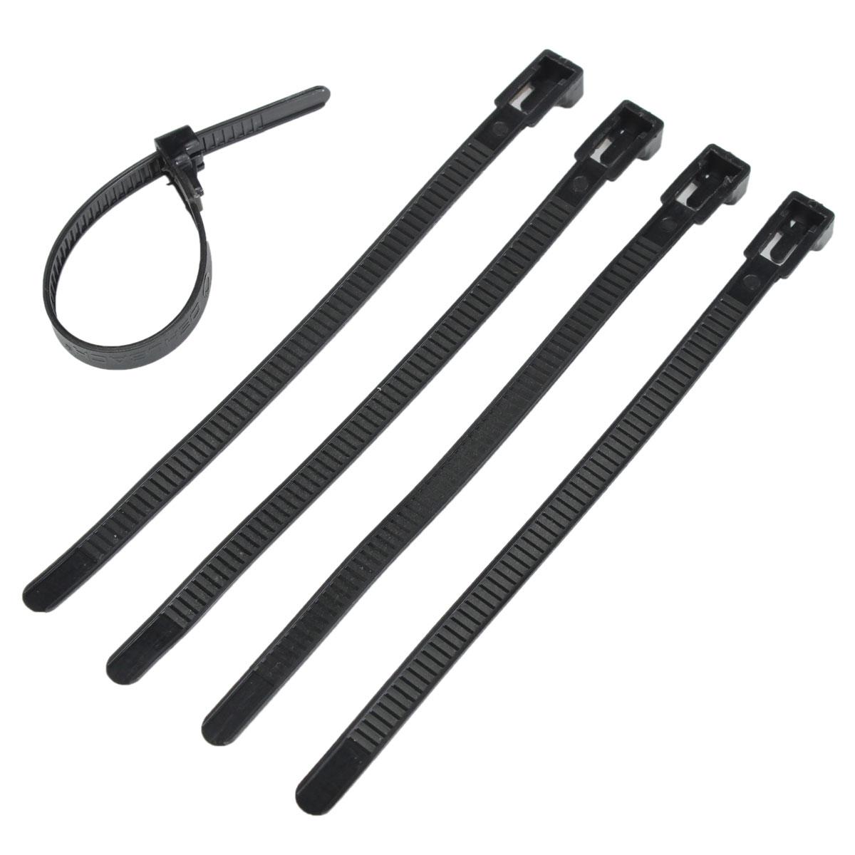 Panda Online 150x8mm 100PCS Nylon Plastic Releasable Reusable Cable Tie ...